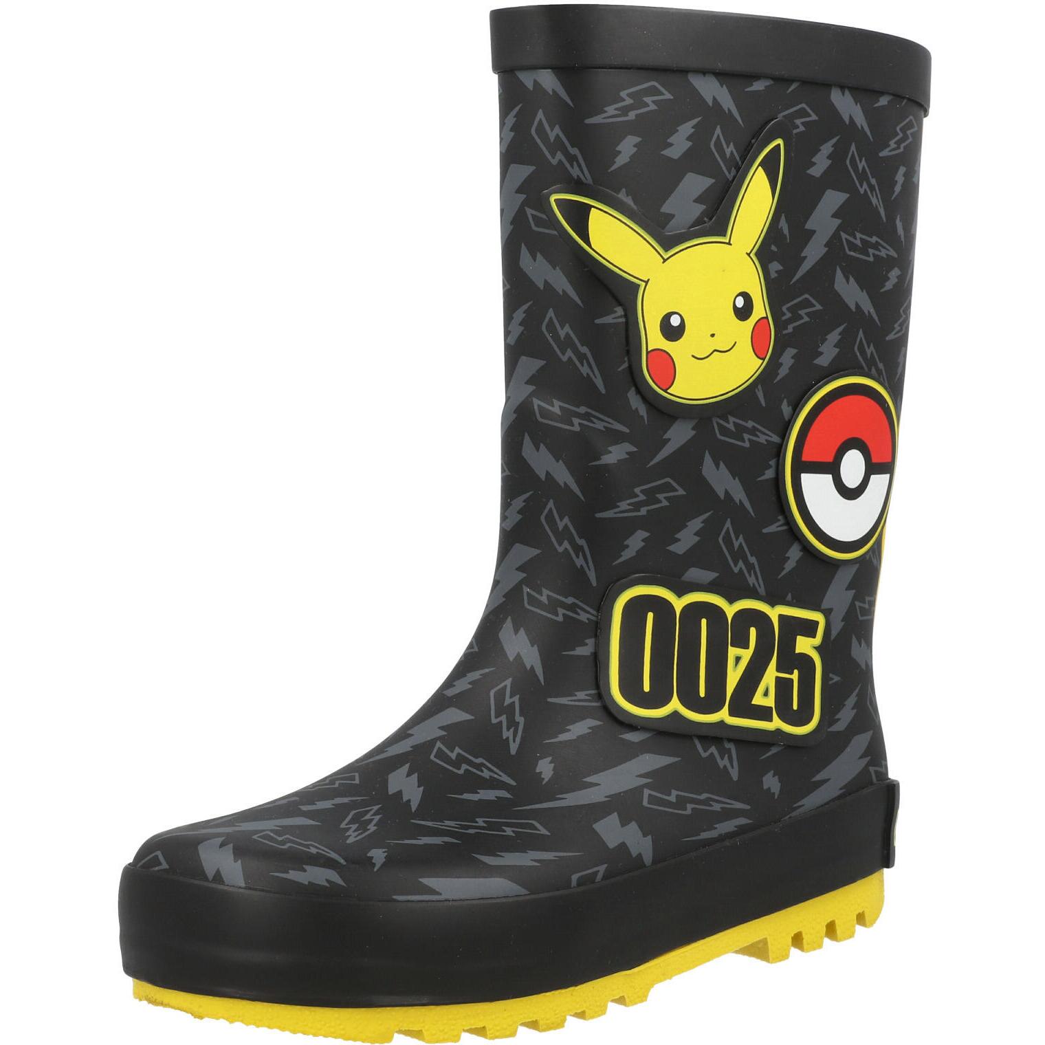 Pokémon 0025 Black Welly Boots – Awesome Shoes
