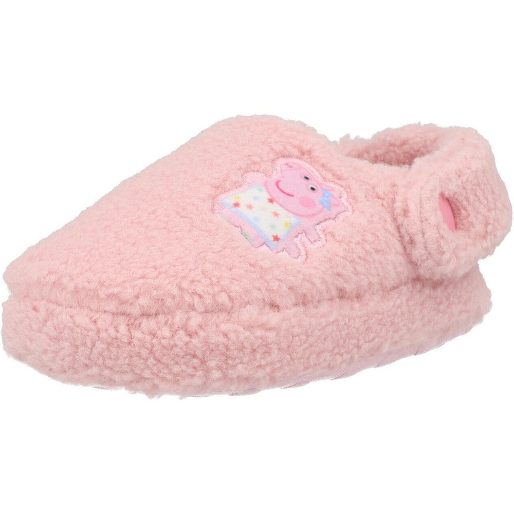 Peppa Pig Hayle Pink Borg Slippers